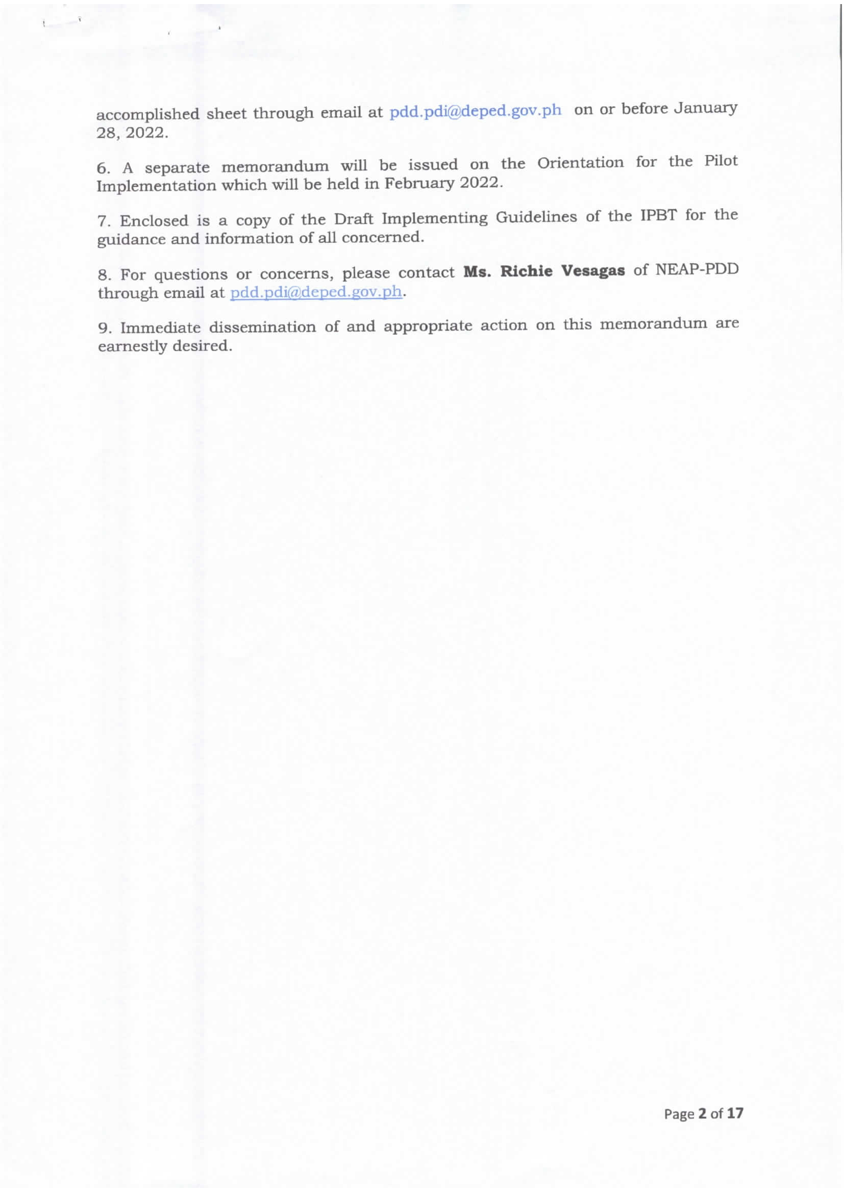 Pilot Implementation of the Induction Program for Beginning Teachers ...